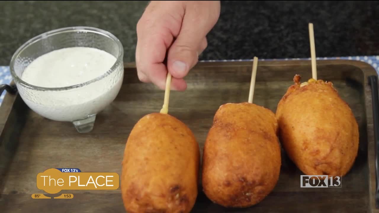 Fried Corn on the Cob with Ranch Dressing recipe by Smith's Chef Jeff