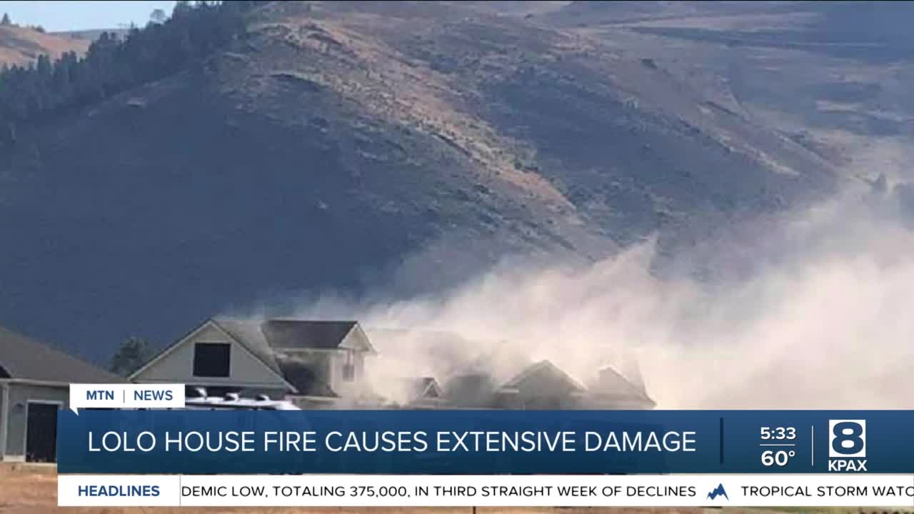 Crews knock down Lolo house fire