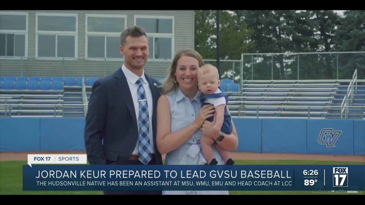Jordan Keur prepared to lead the GVSU baseball program
