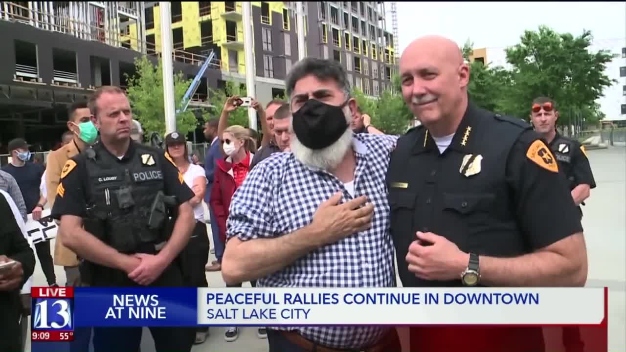Protesters brave the elements on day 7 of SLC protests