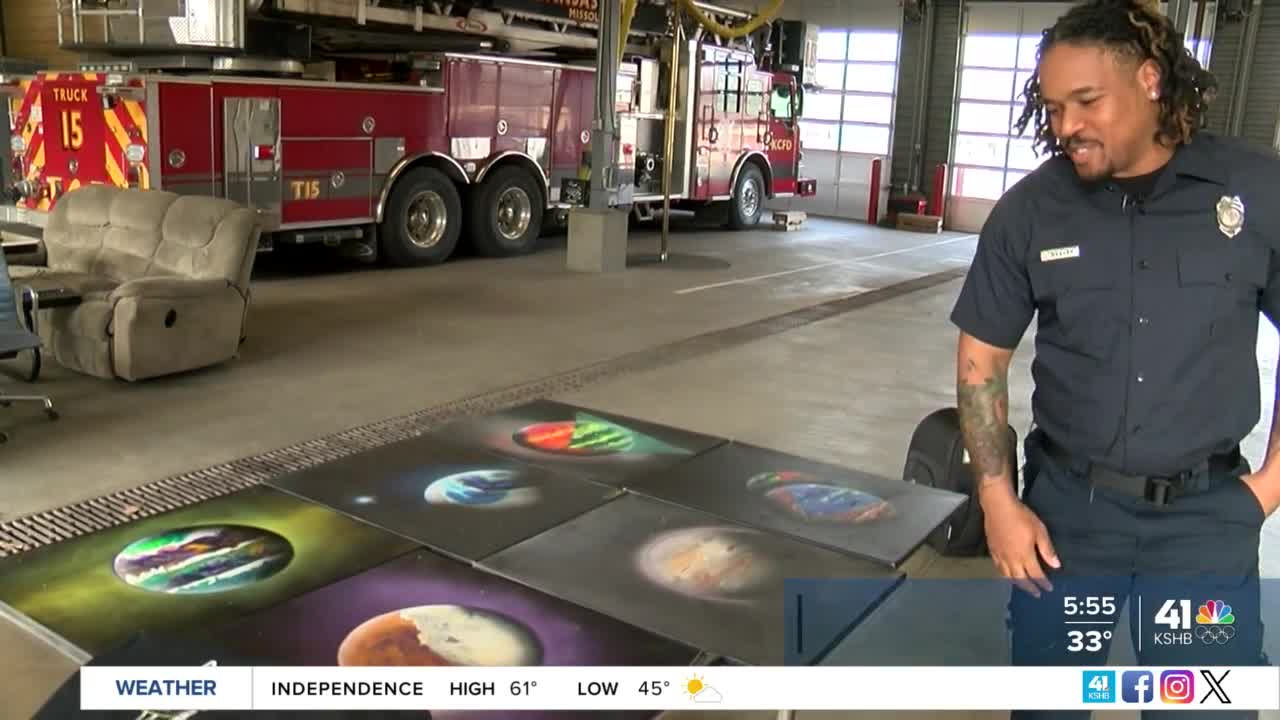 KCFD firefighter still finds time for his passion: art