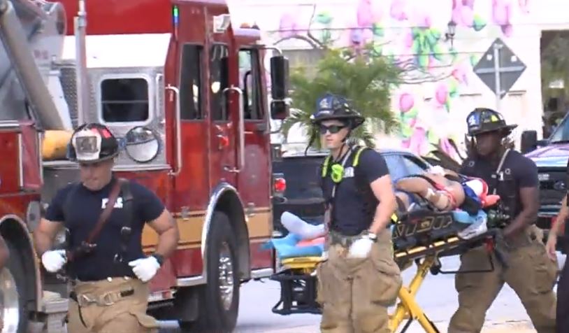 Worker rescued after construction accident in downtown West Palm Beach
