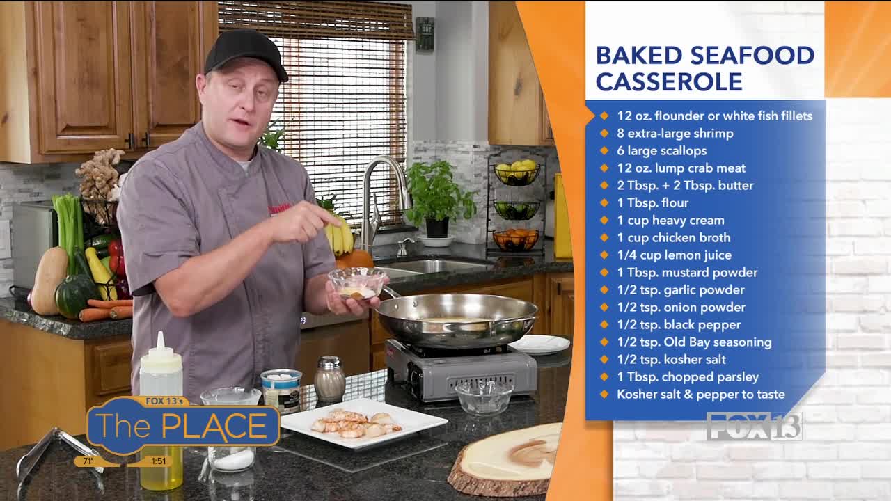 Smith's Chef Jeff shares his recipe for Baked Seafood Casserole
