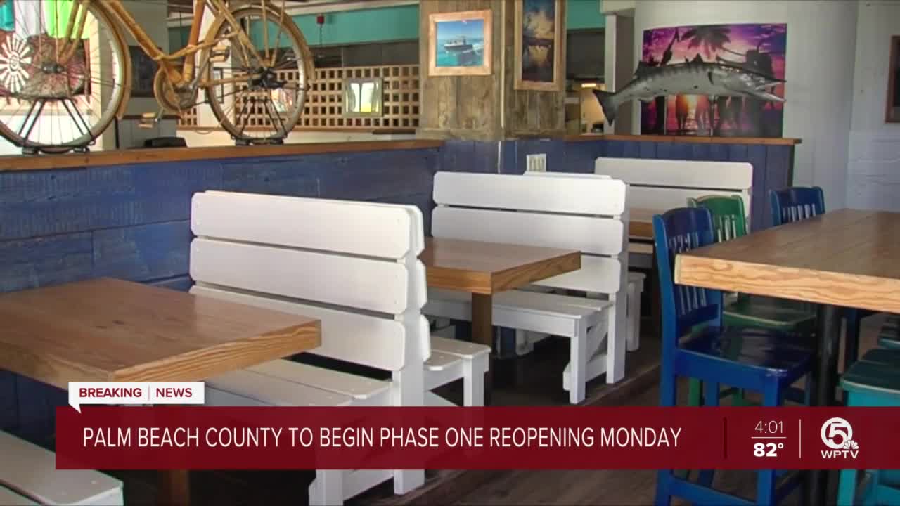 Palm Beach County to enter Phase One of Florida's reopening plan