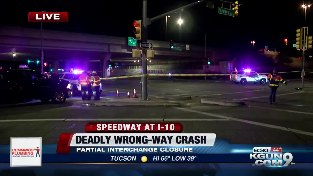 Speedway near I-10 in Tucson shutdown for wrong-way driver
