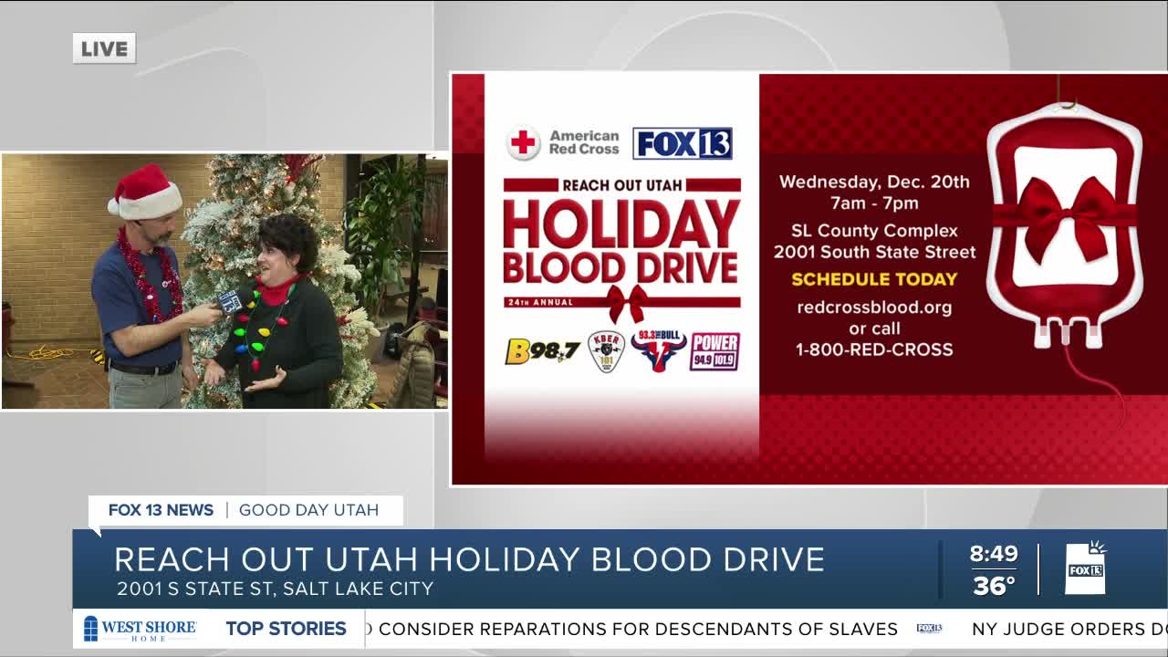 Reach Out Utah Holiday Blood Drive