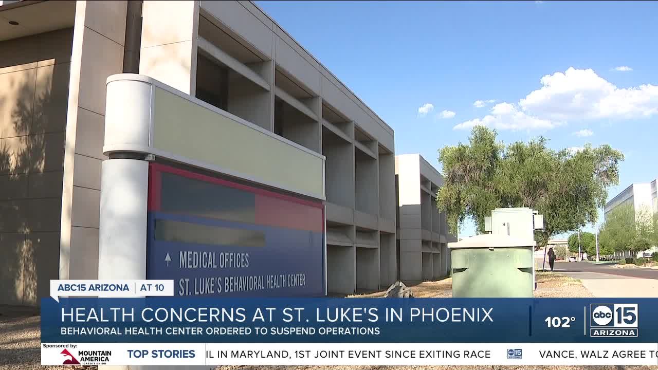 AZDHS orders St. Luke's Behavioral Hospital to cease operations