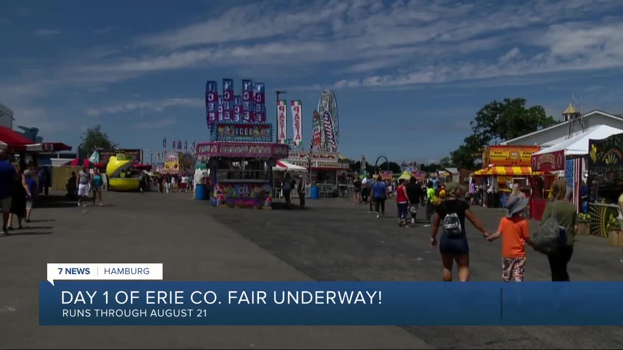 The ribbon is cut at the 182nd Erie County Fair!