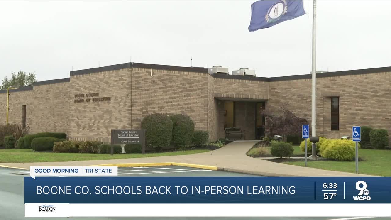 Boone Co. students start learning in person full-time