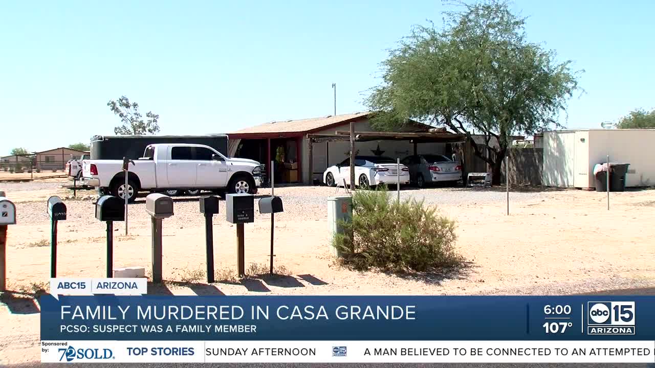 Man arrested after 4 family members killed in Casa Grande