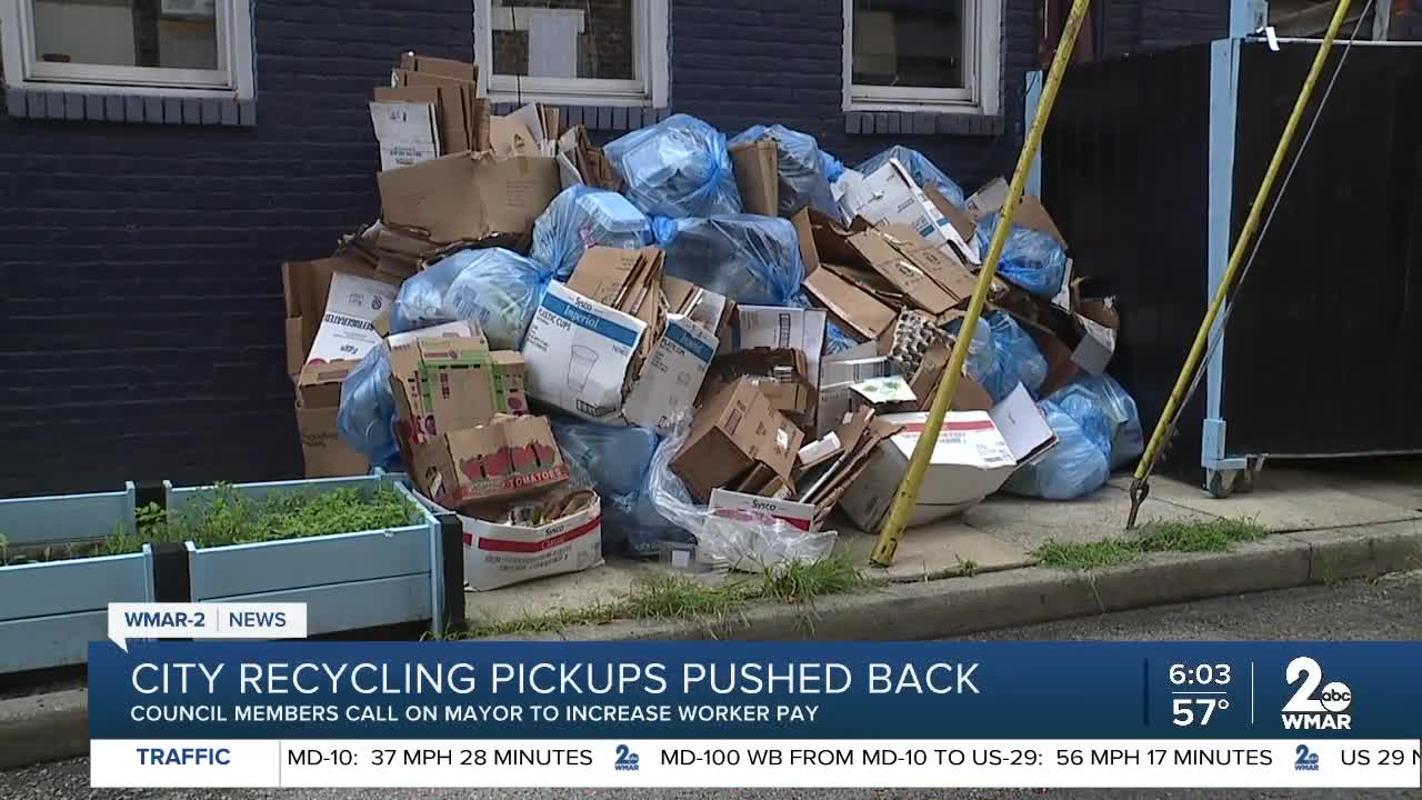 Baltimore City DPW delays curbside recycling collections