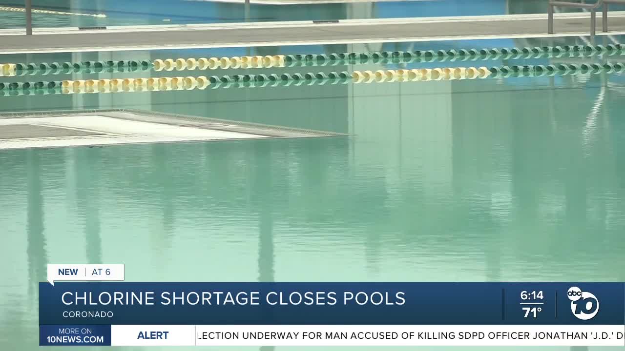 Chlorine shortage forces Coronado Aquatics Center to close