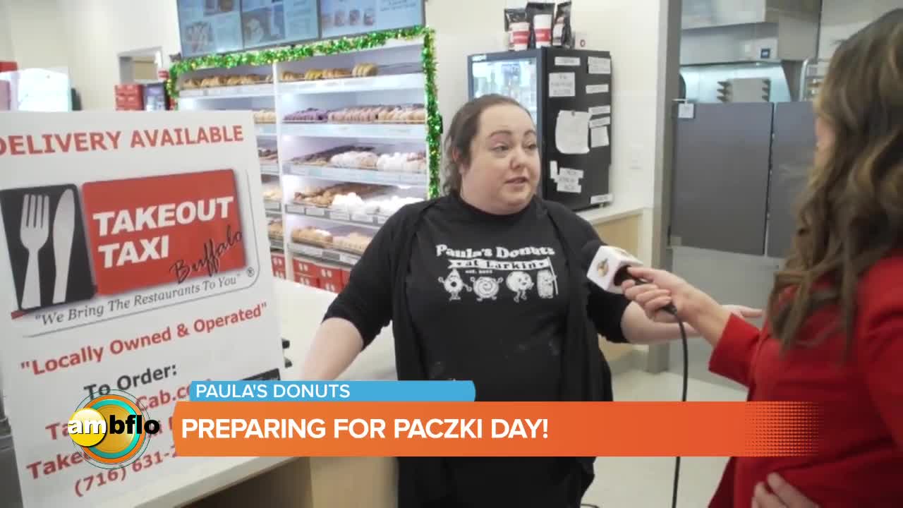 Emily Lampa learns to make Paczki’s at Paula’s Donuts