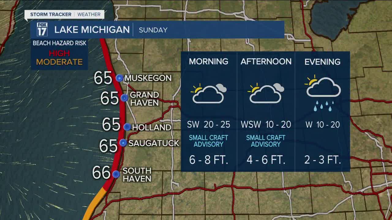 Warm Sunday with dangerous waves and rip currents continuing on Lake ...