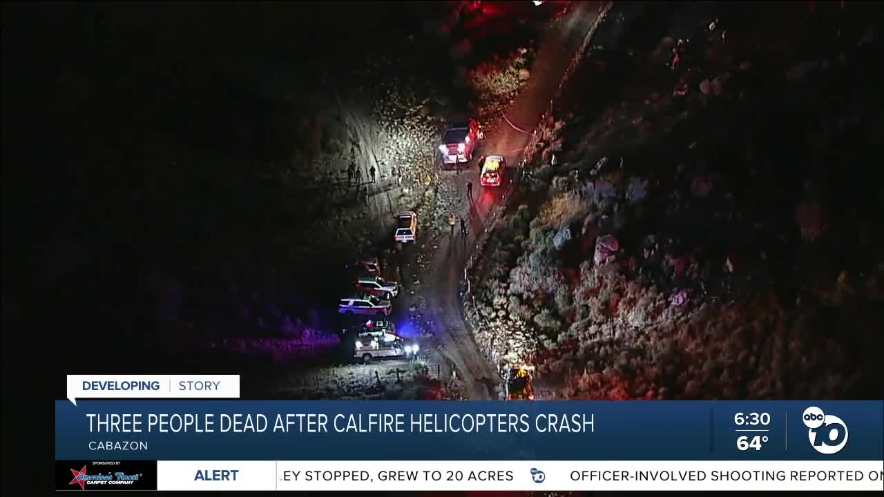 3 killed in firefighting helicopter crash in Riverside County identified