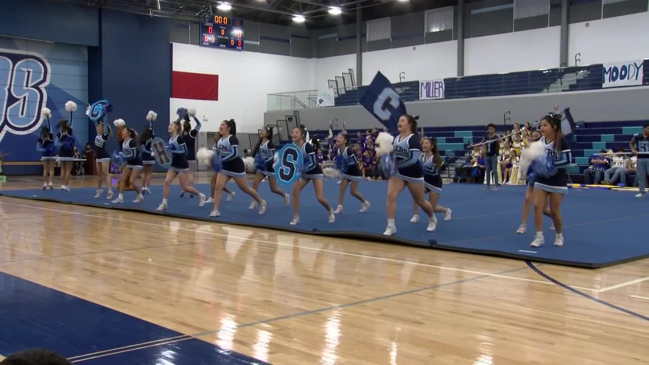 Holiday cheer provided by CCISD cheer squads