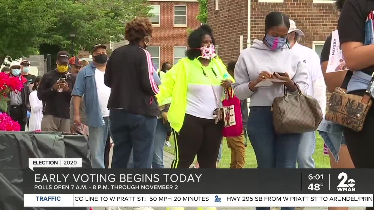 Early voting begins on Monday in Maryland