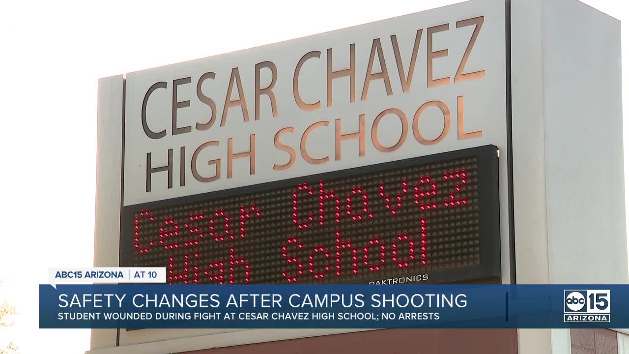 Teen hurt in shooting at Cesar Chavez High School in Phoenix, police say