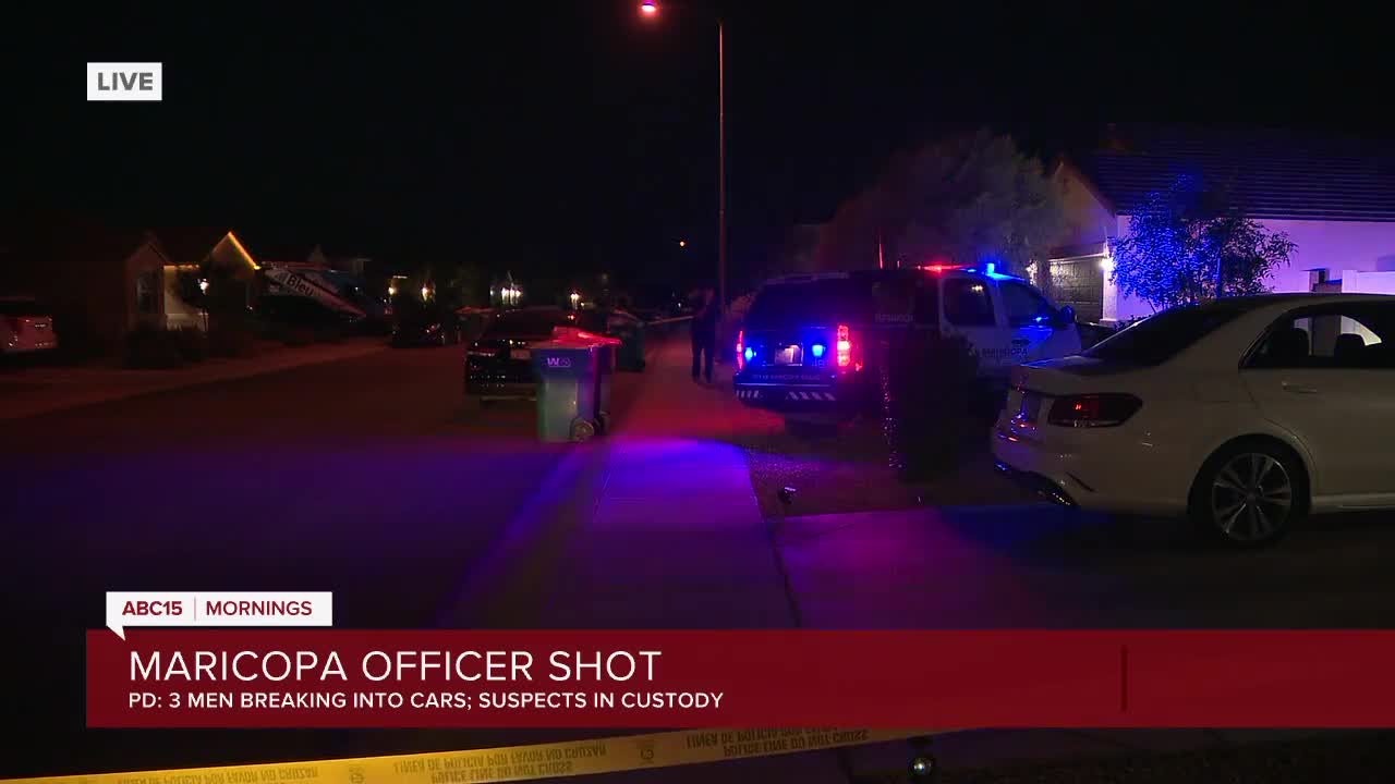 Car break-in suspect killed by police after shooting officer in Maricopa
