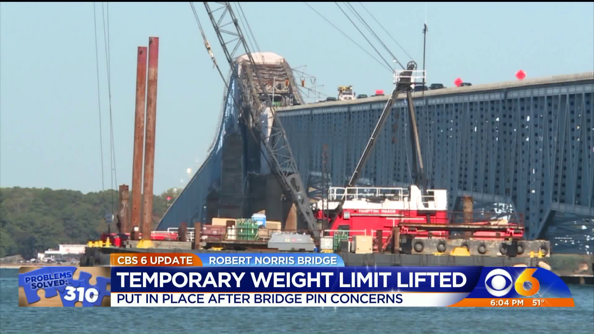 VDOT lifts weight limit on Norris Bridge after new tests