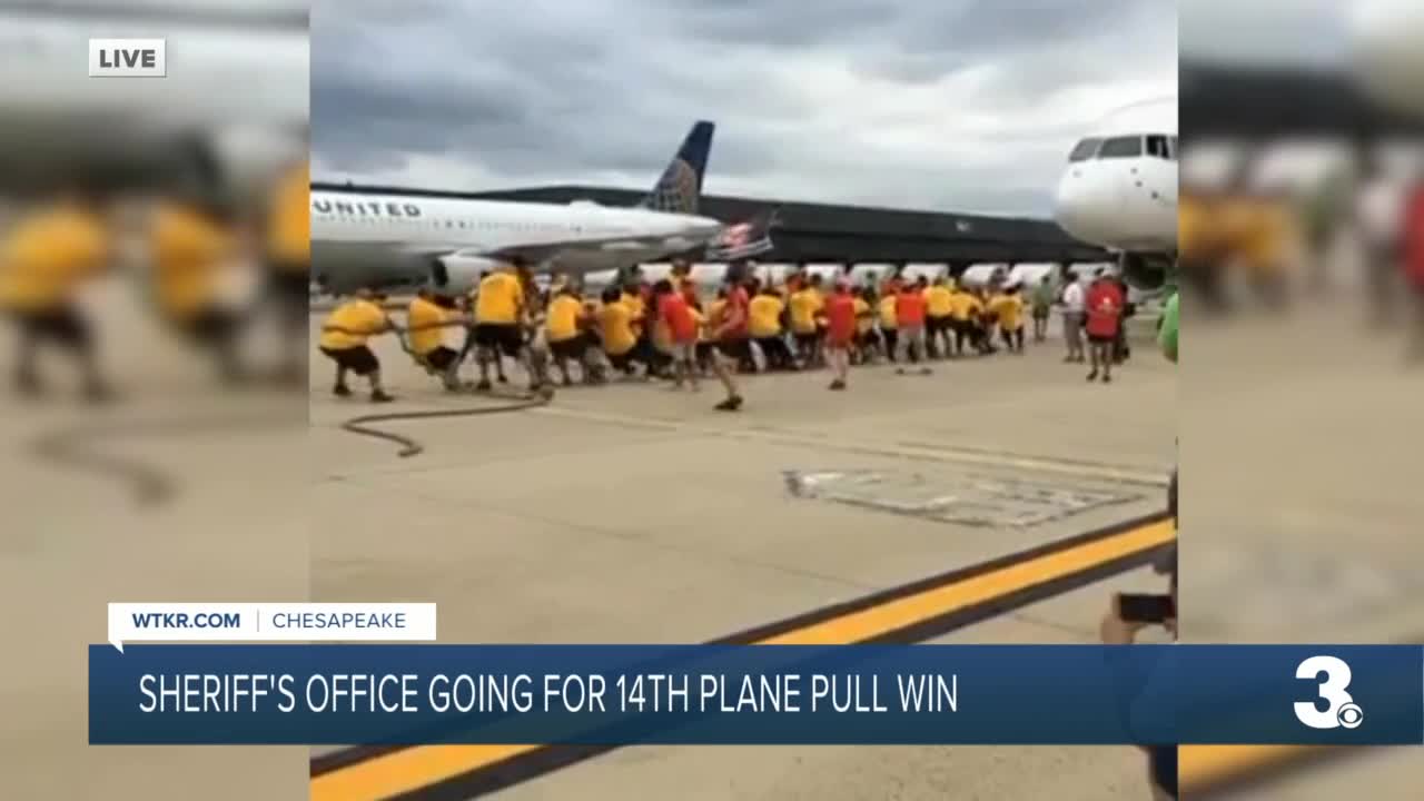 Chesapeake Sheriff's Office trains to win 14th straight Plane Pull title