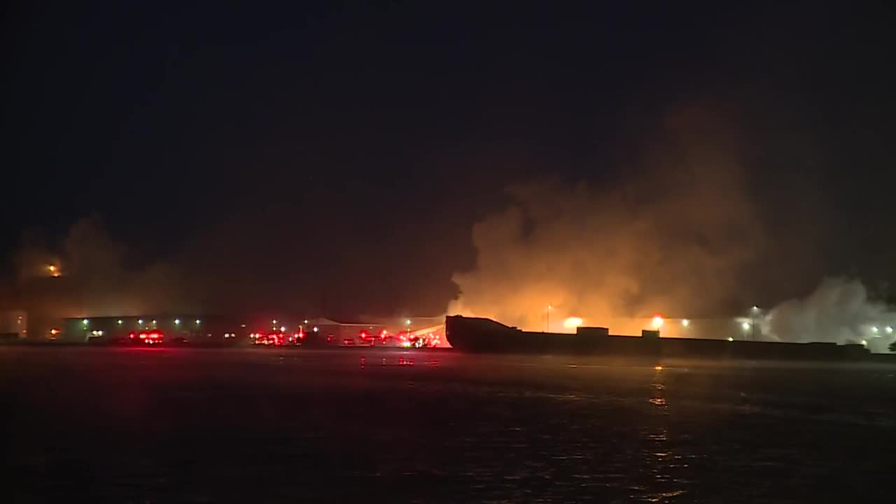 Crews battling paper mill fire in Michigan's Upper Peninsula