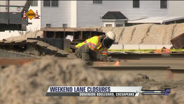 Part of Dominion Blvd. closed this weekend to prep for new bridge span ...