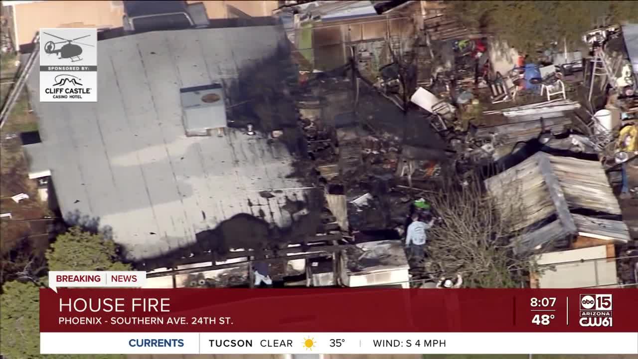 Retired first responder rescues children from burning home in south Phoenix