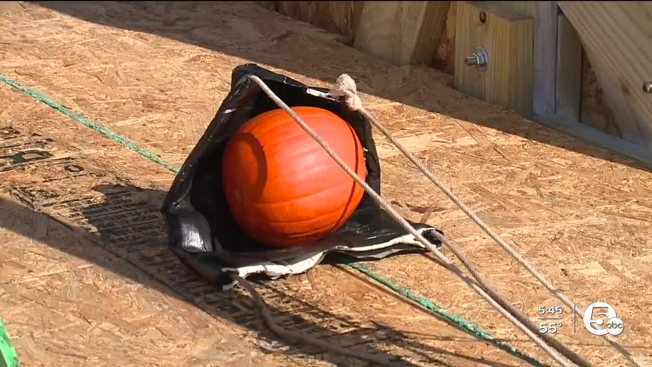 Students take part in Bay Middle School Punkin Chunkin event