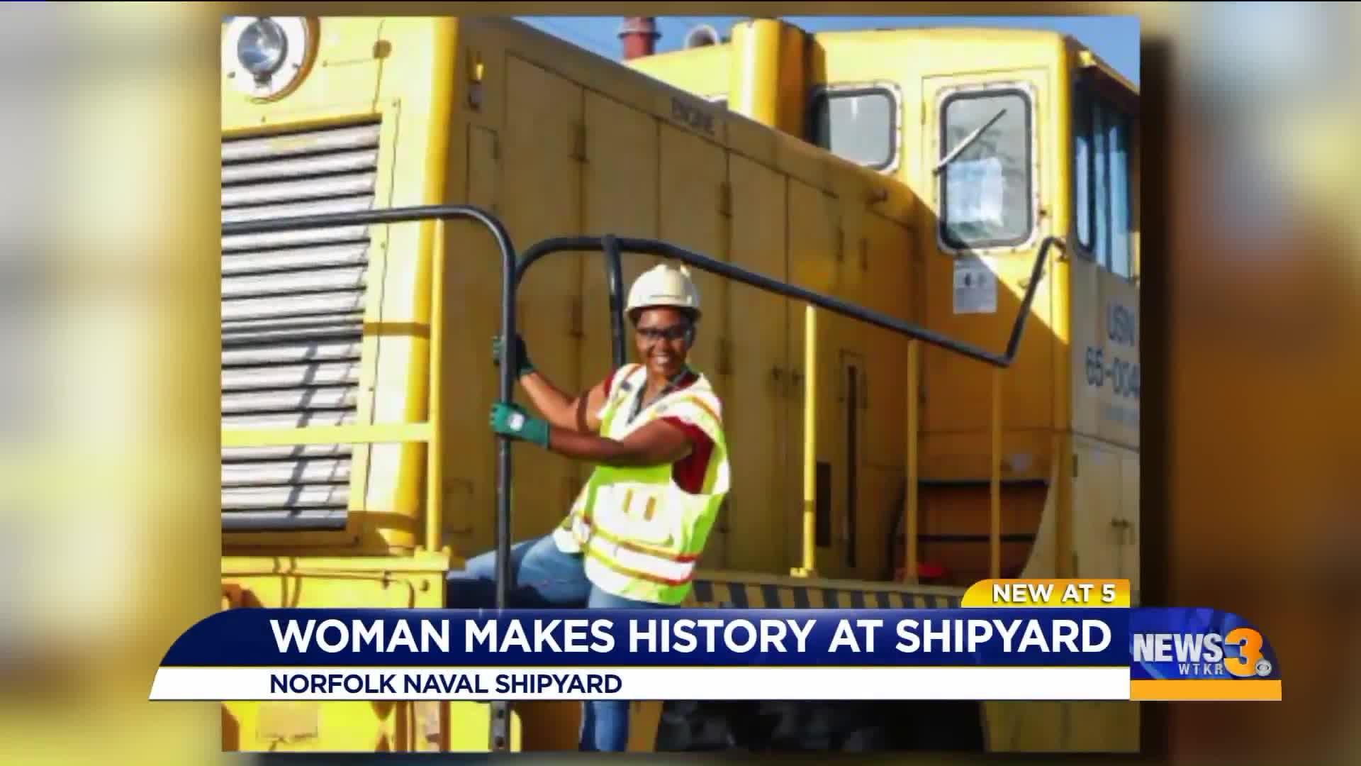 Local woman makes history as Norfolk Naval Shipyard’s first African ...