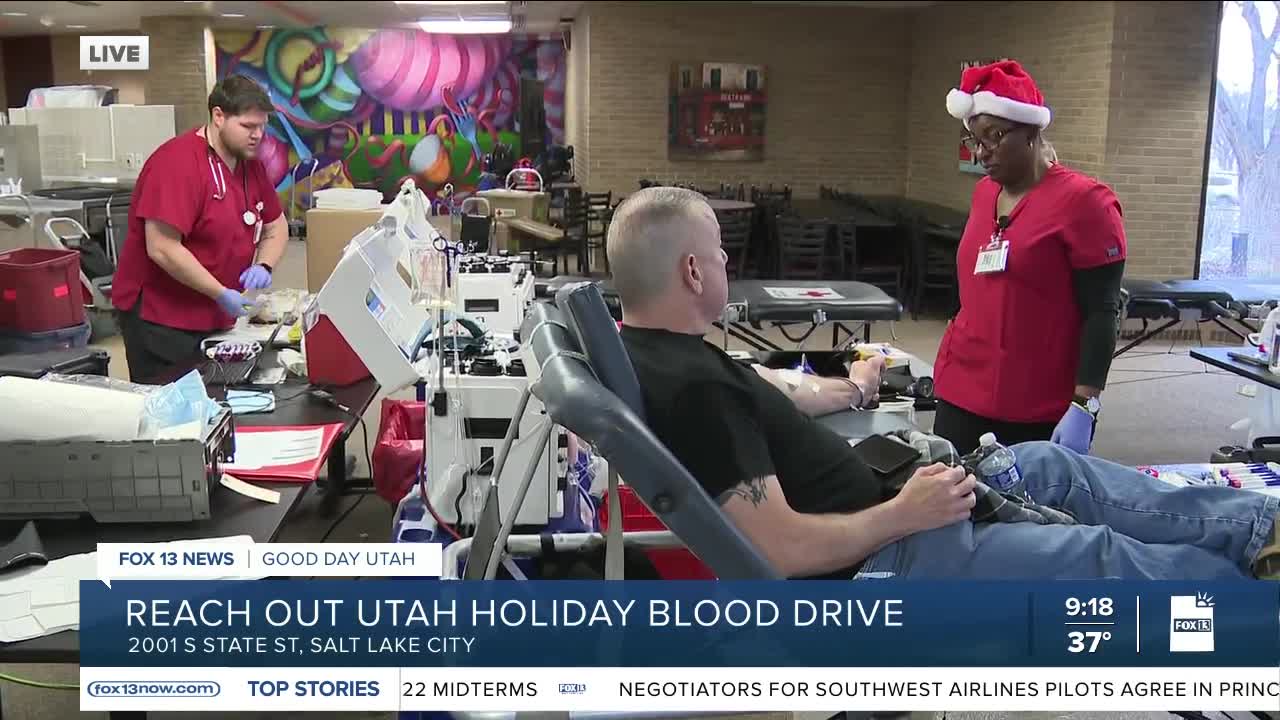 Reach Out Utah Holiday Blood Drive