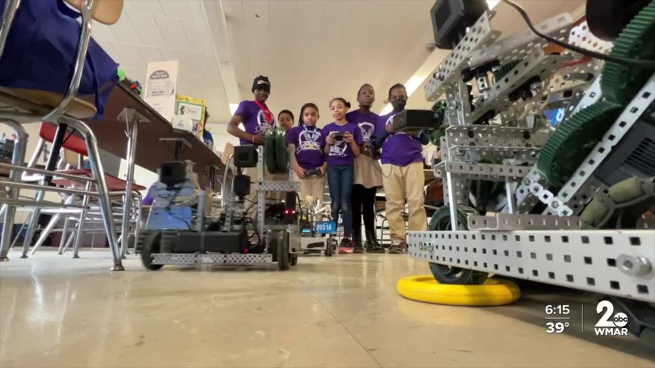 Cross Country students set for 2 robotics competitions with handmade robots