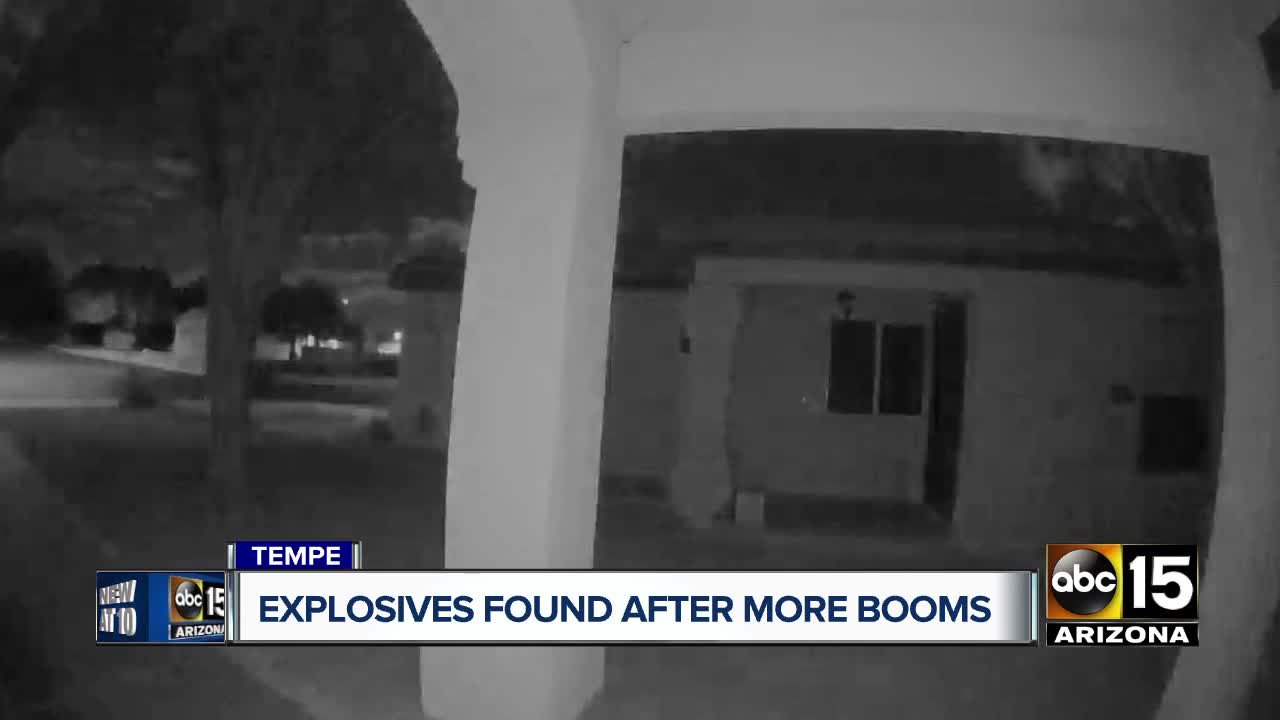 Tempe police: Explosives found near location of loud booms