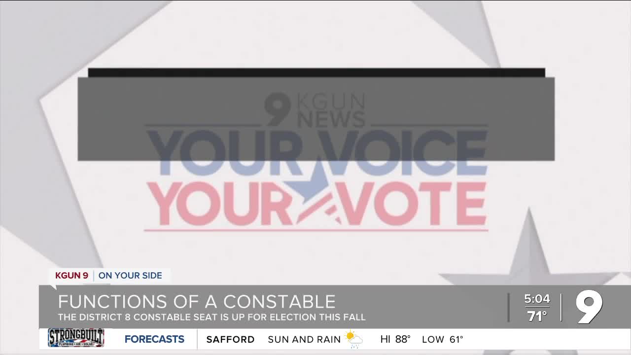 Job Functions Of A Constable Ahead Of November Election