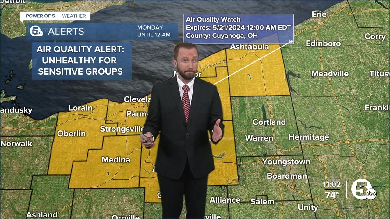 Air Quality Advisory issued for multiple Northeast Ohio counties