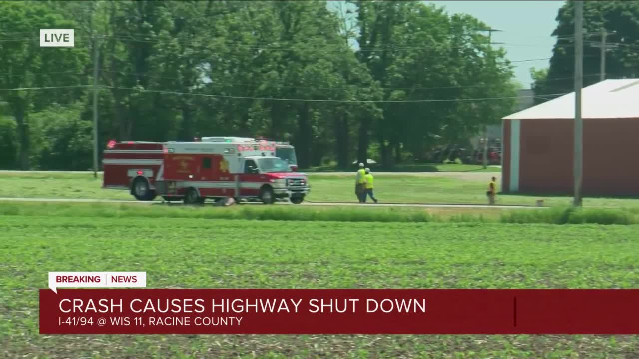 Multiple dead in fiery semi truck crash in Racine County