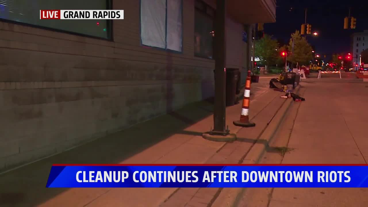 City, state leaders address next steps after Grand Rapids riots