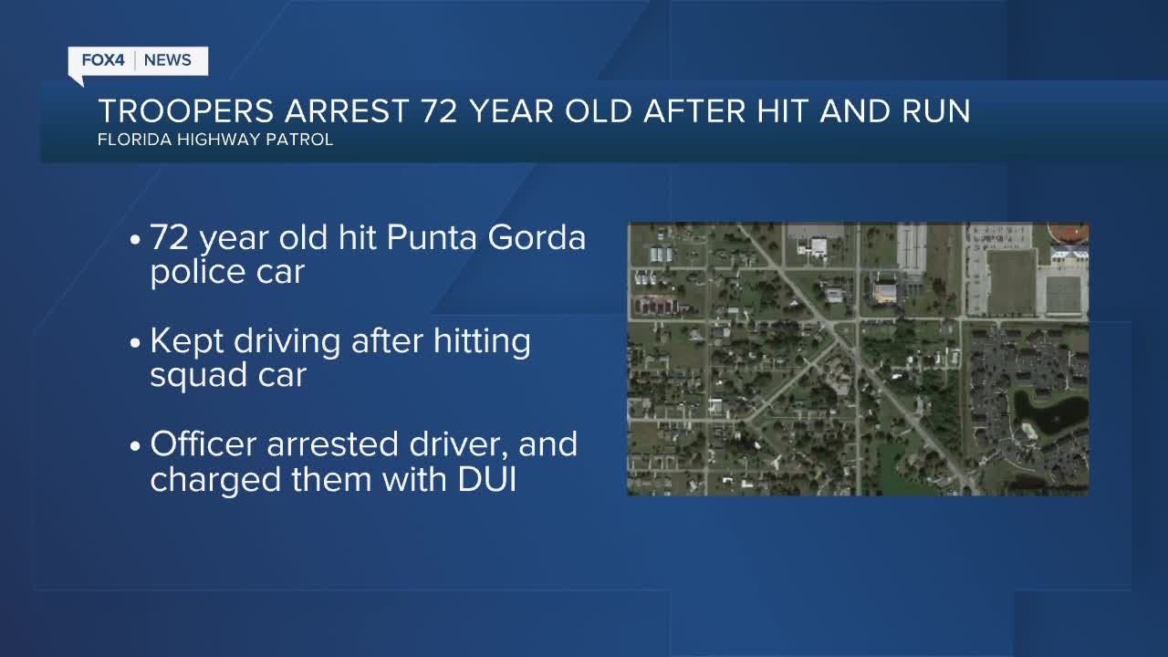 FHP: Punta Gorda patrol car hit by drunk driver