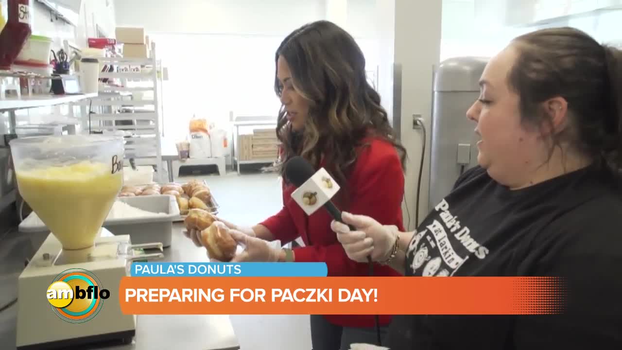 Emily Lampa learns to make Paczki’s at Paula’s Donuts