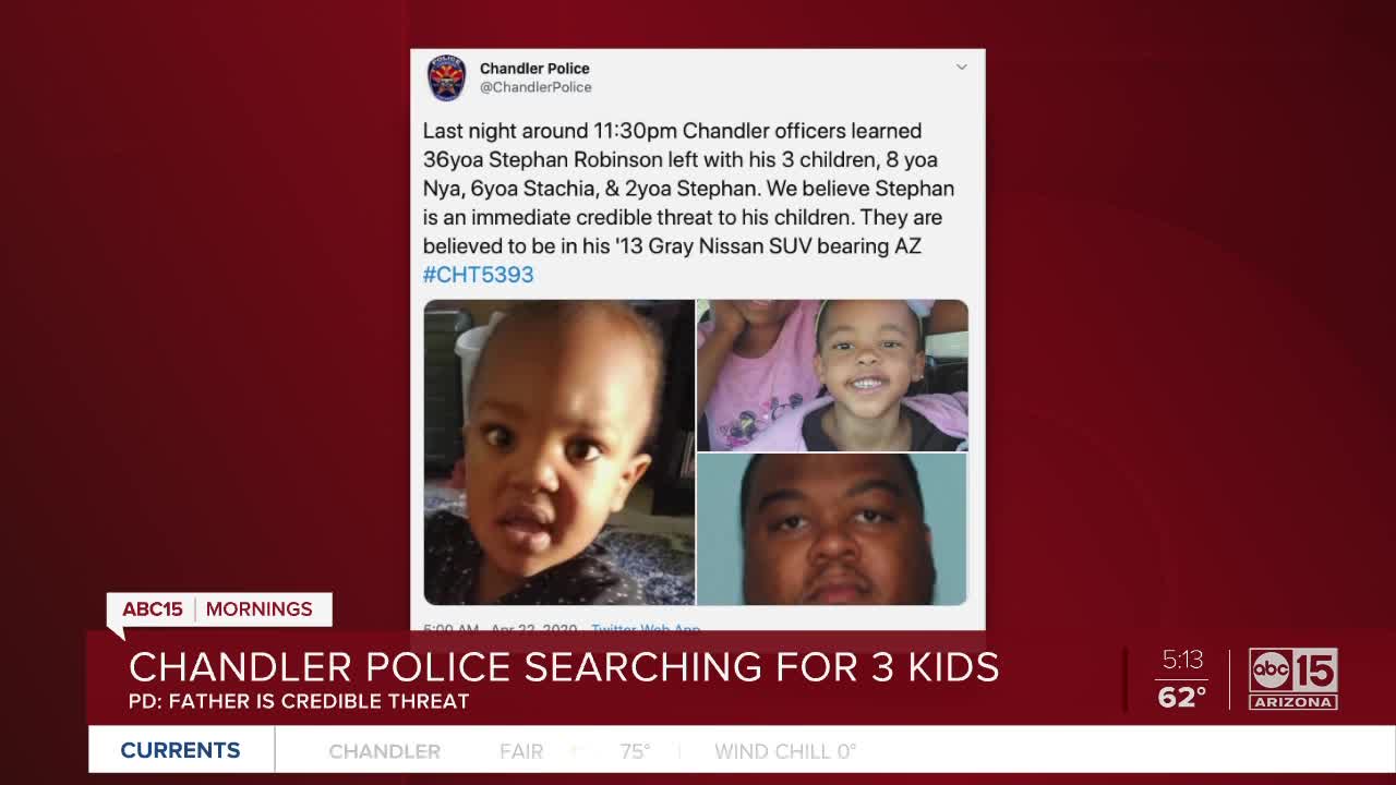 PD: 3 kids found safe after Chandler AMBER Alert