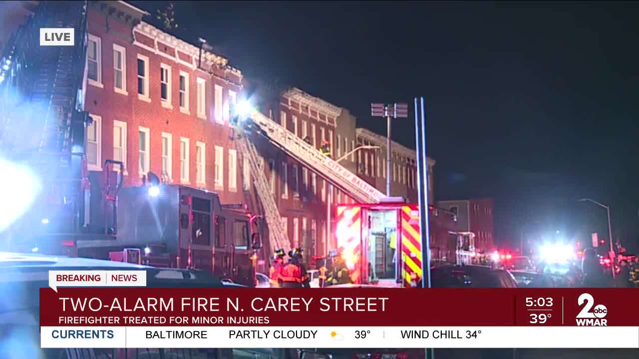 Firefighter injured, nearly a dozen displaced in 2-alarm fire in West ...
