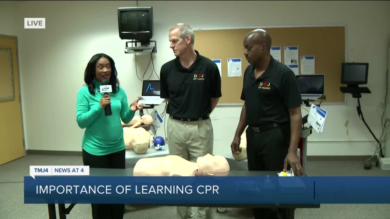 Retired firefighters teach CPR classes following Hamlin's cardiac arrest