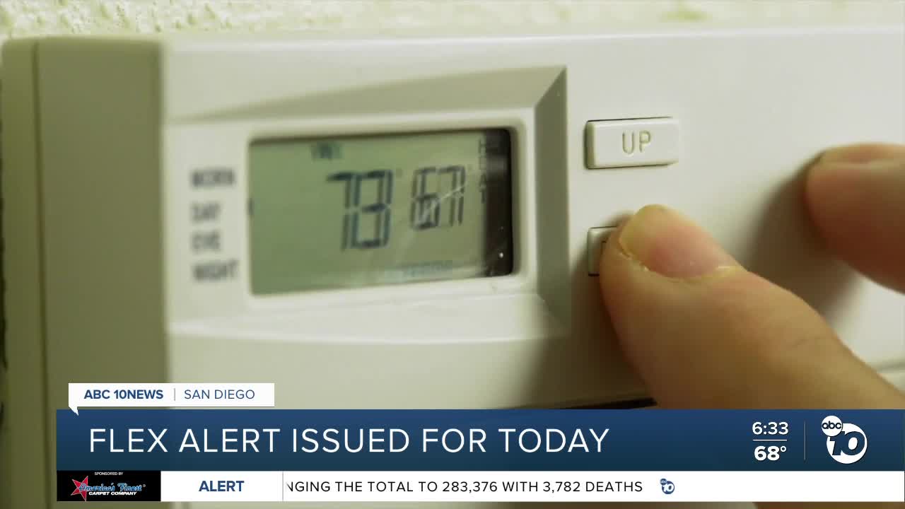 Flex Alert issued for San Diego, California residents