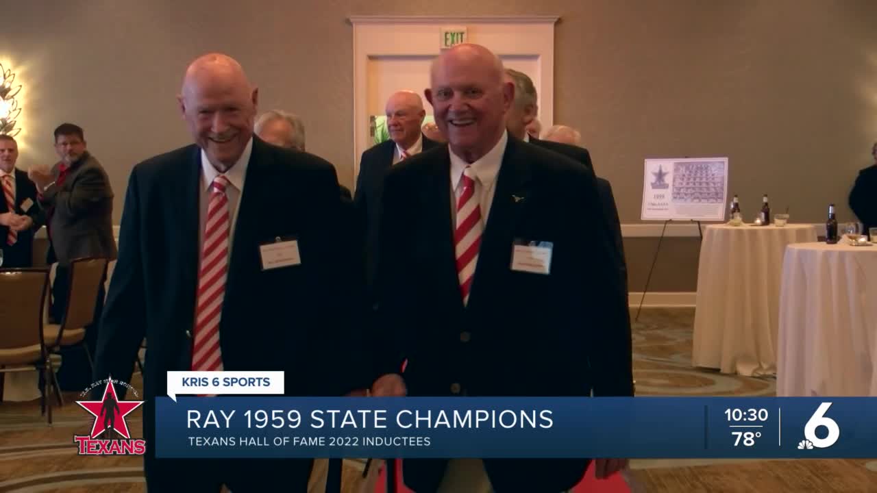 Ray Texans induct 1959 State Champions to the Hall of Fame