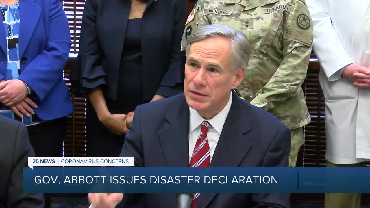 Governor Abbott declares statewide public health disaster in response ...