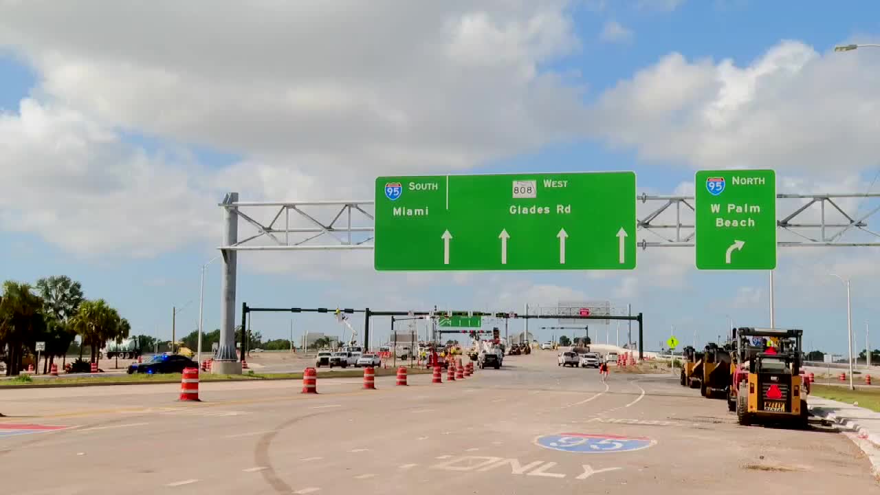 New I-95 interchange in Boca Raton opens to traffic
