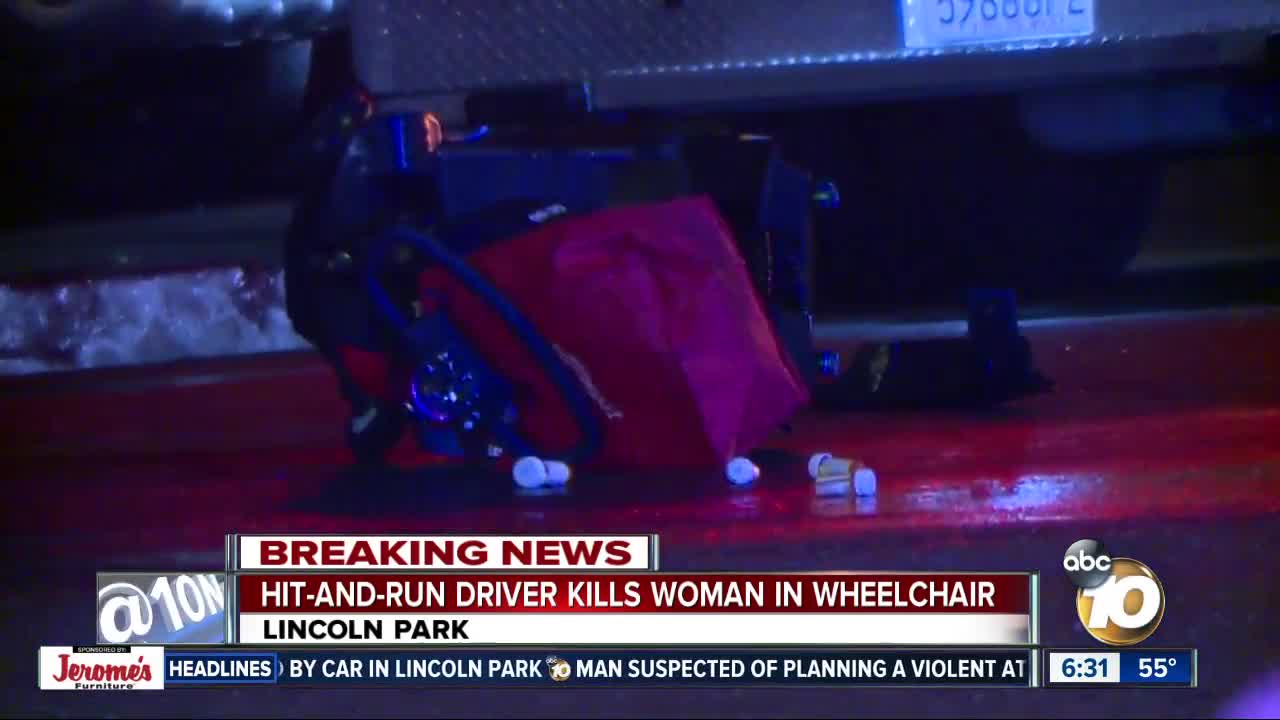 Woman in wheelchair dies in hit-and-run