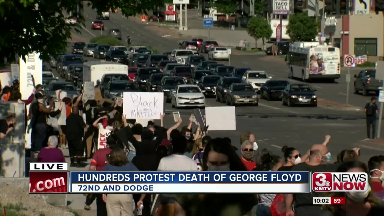 Tear gas deployed on Dodge St. protesters