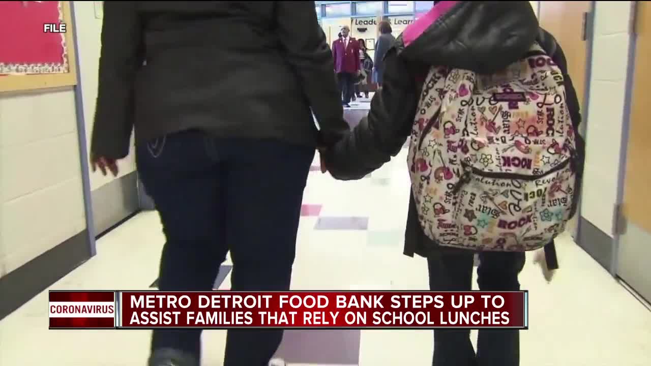 Metro Detroit food bank steps up to help families that rely on school ...