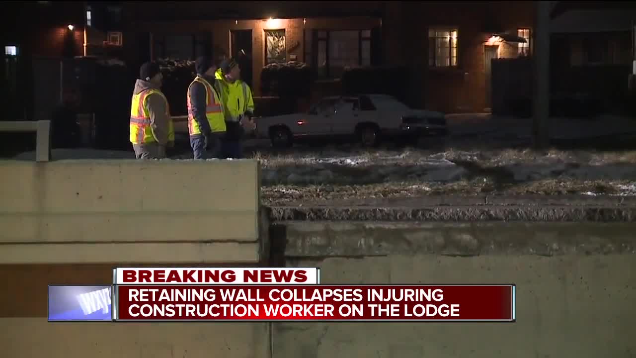 SB Lodge closed at 7 Mile in Detroit after retaining wall collapses ...